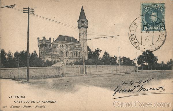 Valencia - Castillo de la alameda Spain Postcard