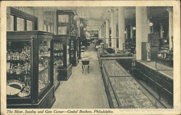 The Silver, Jewelry and Gem Corner - Gimbel Brothers Philadelphia, PA ...