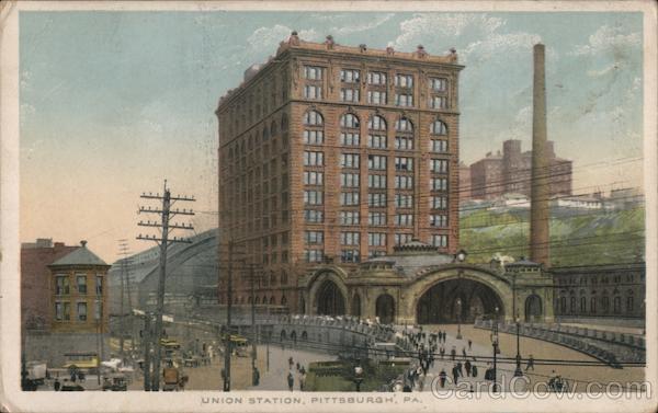 Union Station Pittsburgh, PA Postcard