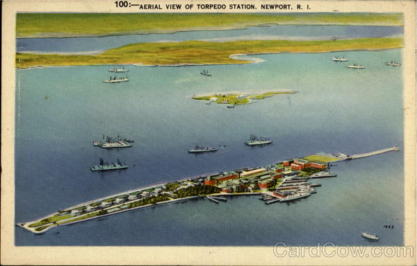 Aerial View of Torpedo Station, Goat Island Newport, RI