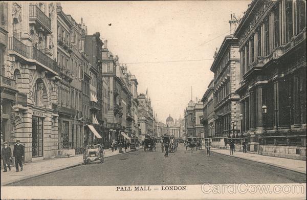 Pall Mall London, England Postcard