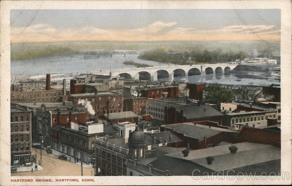 Hartford Bridge Connecticut Postcard