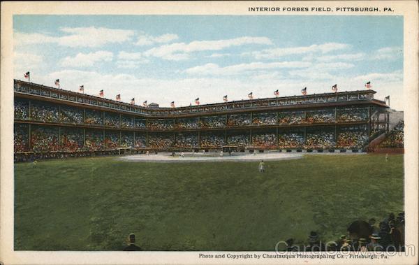Interior Forbes Field Pittsburgh, PA Postcard