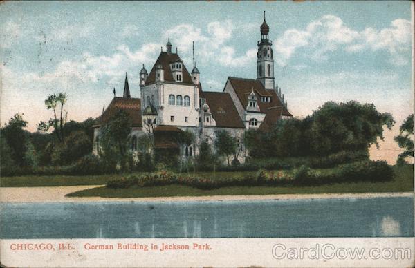 German Building, Jackson Park Chicago, IL Postcard