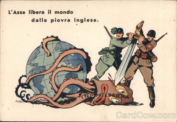 Italian and German Soldiers Kill England as Octopus Strangling the ...