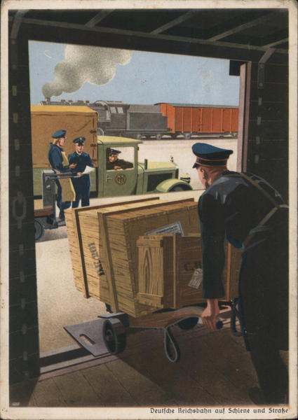 "The German Reichsbahn Railroad on Rails and Streets", Truck, Steam ...