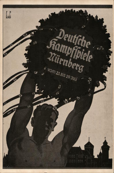 German Martial Games, Athlete 1934, Nuremberg, Nuernberg Castle l Nazi ...