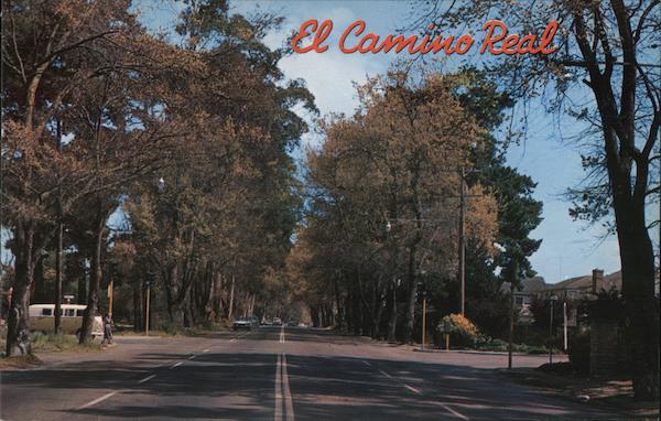El Camino Real San Francisco, CA Postcard