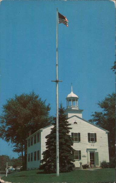 Town Hall Wellfleet, MA Postcard