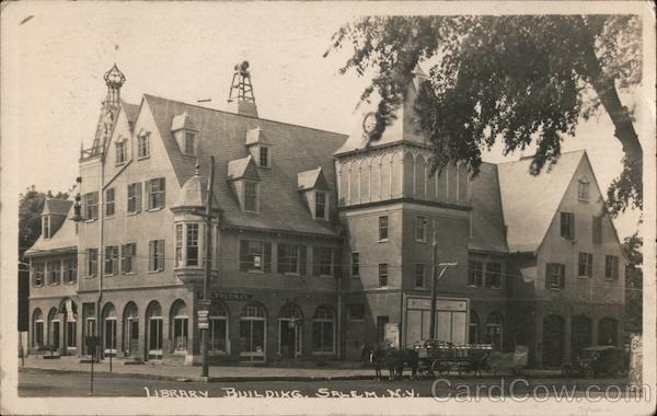 Library Building Salem, NY Postcard
