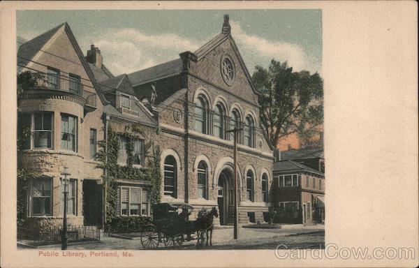 Public Library Portland, ME Postcard