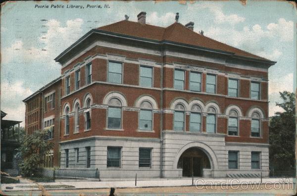 Peoria Public Library Illinois Postcard