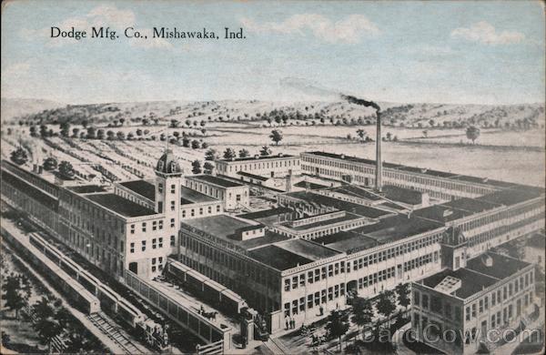 Dodge Mfg. Co. Mishawaka, IN Postcard Dodge Mfg. Co. Mishawaka, IN Postcard