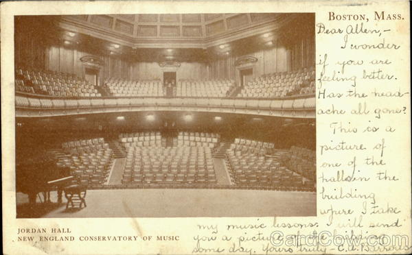 Jordan Hall Boston, MA