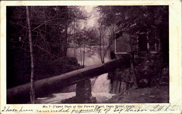 Upper Dam At The Power Plant Deep River, CT