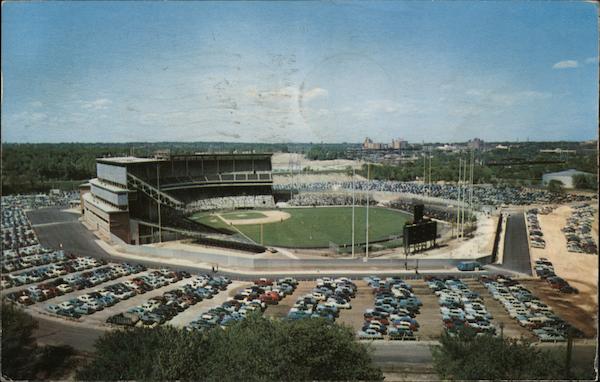 Milwaukee County Stadium Wisconsin Postcard