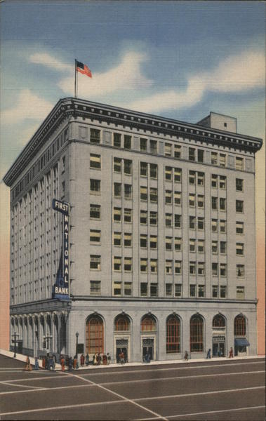First National Bank Building Albuquerque, NM Postcard