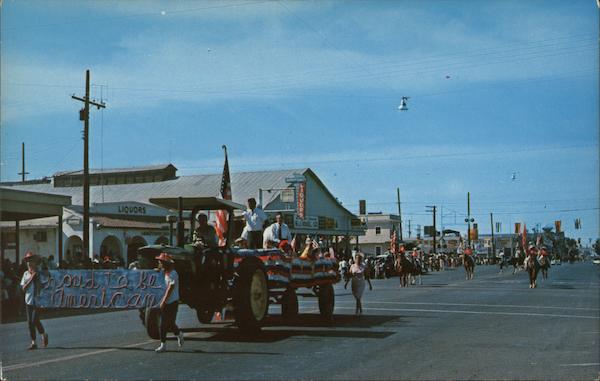 Brawley Cattle Call Parade Cowboy Western Postcard