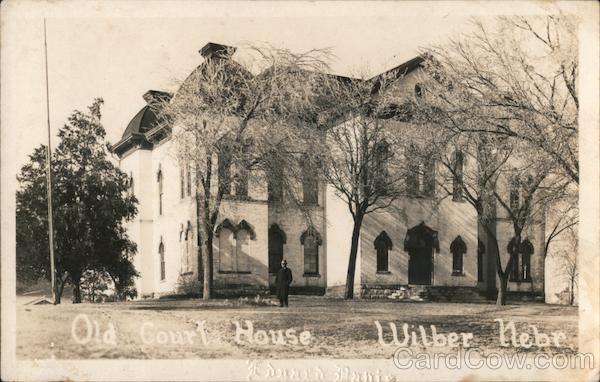 Old Court House Wilber, NE Edward Davis Postcard