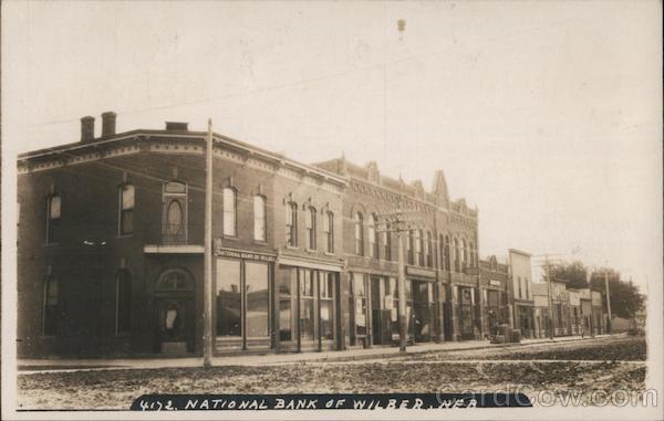 National Bank of Wilber Nebraska Postcard