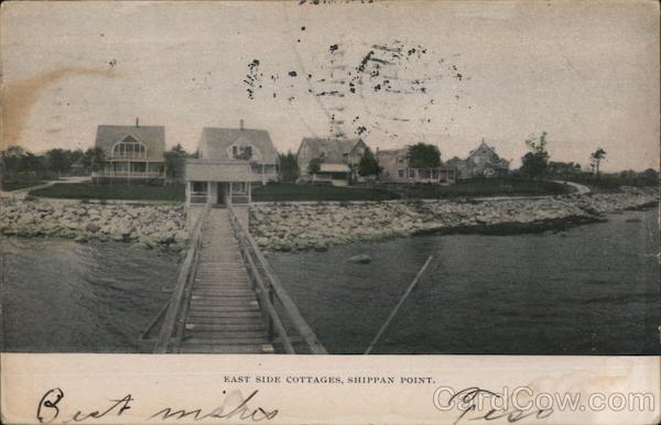 East Side Cottages, Shippan Point Stamford, CT Postcard