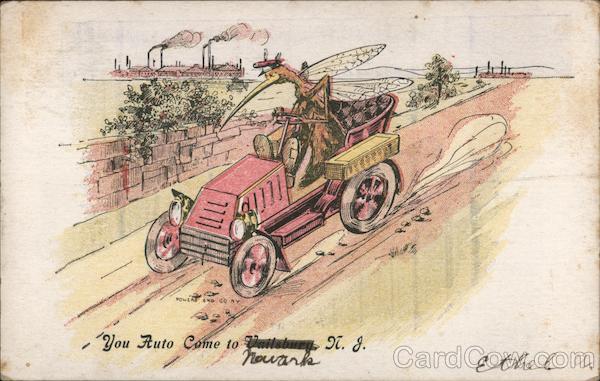 You Auto Come to New Jersey - Giant Mosquito Driving a Car Newark, NJ ...