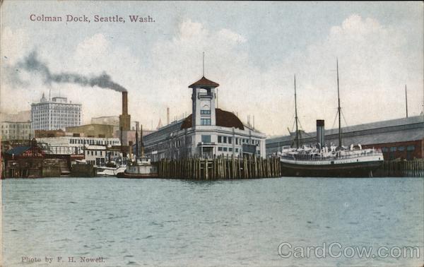 Colman Dock Seattle, WA Postcard