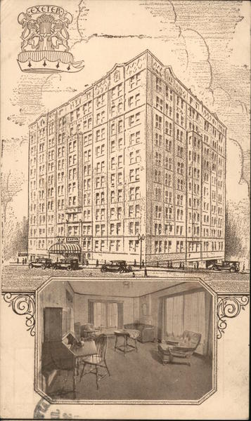 The Exeter Seneca at Eighth Seattle, WA Postcard