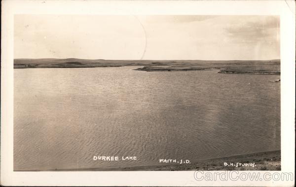 Durkee Lake Faith, SD B.H. Studio Postcard