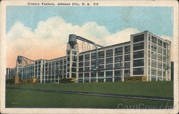 Victory Factory Johnson City, NY Postcard