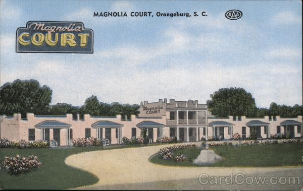 Magnolia Court Orangeburg, SC Postcard
