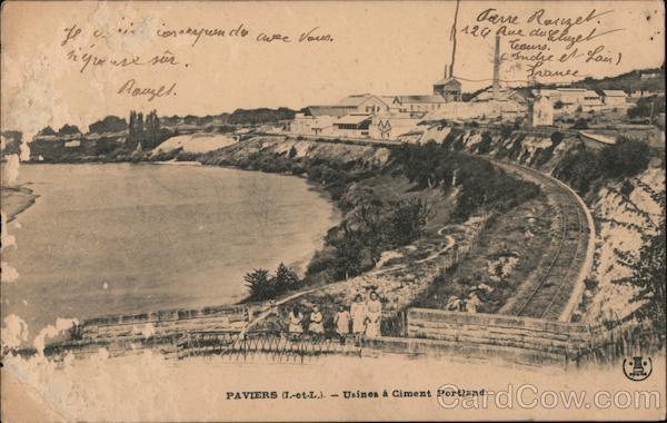 Paviers - Usines à Ciment Portland France Postcard