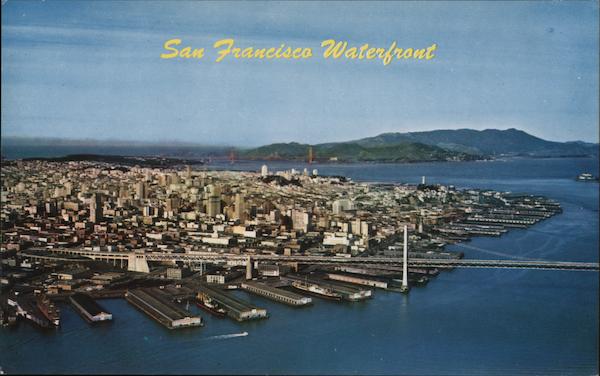 San Francisco Waterfront California Postcard