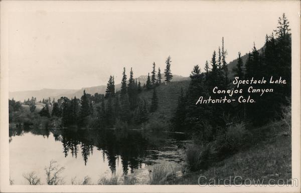 Spectacle Lake, Conejos Canyon Antonito, CO Postcard