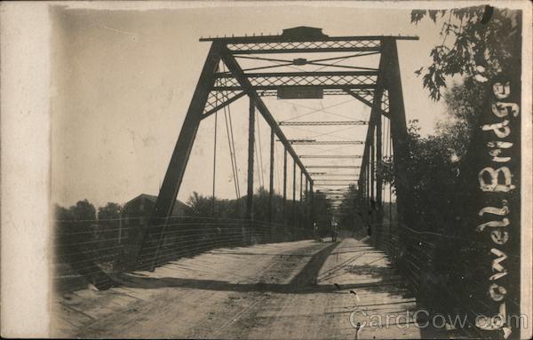 Lowell Bridge Iowa Postcard