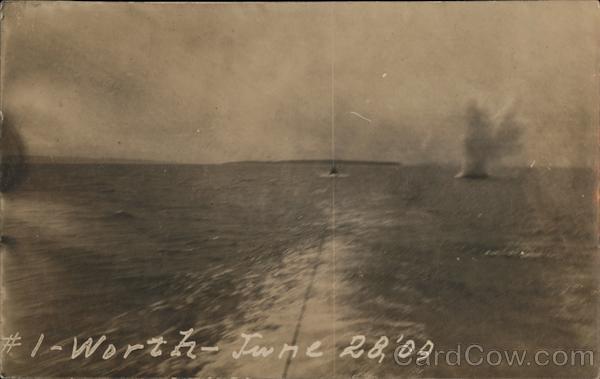 Target Practice, June 28, 1909 Navy Postcard