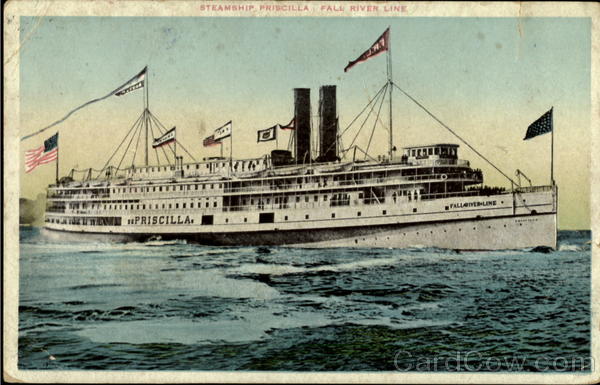 Steamship Priscilla Fall River Line Boats, Ships