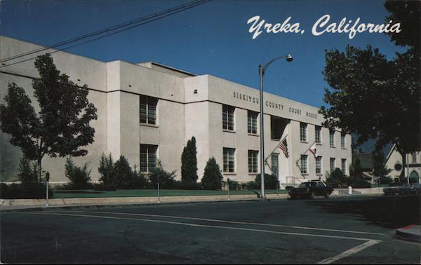 The Court House Yreka, CA Peter A. Baccilieri Postcard