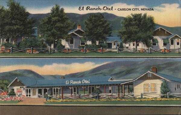 El Ranch-Otel Carson City, NV Postcard