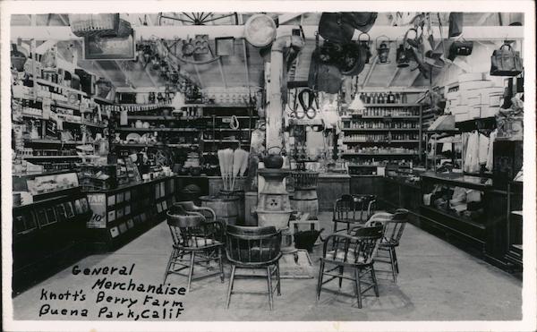 General Merchandise at Knott's Berry Farm Buena Park, CA Postcard