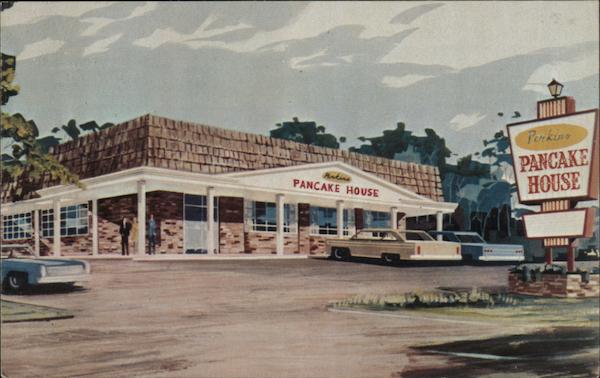 Typical Perkins Pancake House Restaurants Postcard