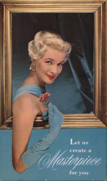 Rayette "Masterpiece" Permanent Wave Advertising Postcard