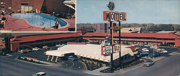 El Rancho Motor Hotels Reno, NV Large Format Postcard