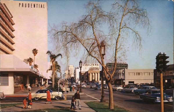 Miracle Mile Los Angeles California Orville Logan Snider Postcard