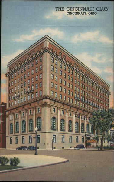 The Cincinnati Club Ohio Postcard