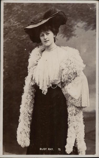 Ruby Ray Actresses Postcard