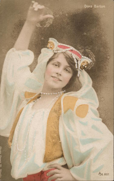 Dora Barton Actresses Postcard