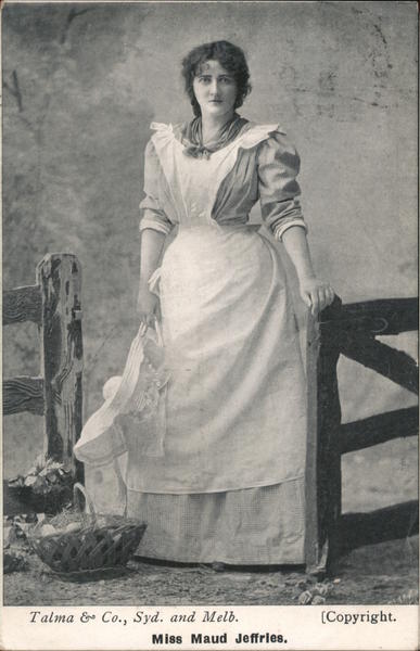 Miss Maud Jeffries Actresses Postcard