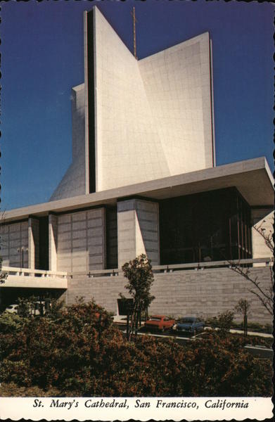 St. Mary's Cathedral San Francisco, CA Bob Glander Postcard