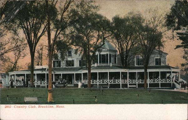 Country Club Brookline, MA Postcard